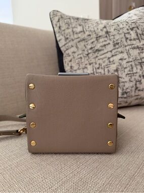 Yuzefi | Bags | Yuzefi Mini Delila Multi Tone Leather Crossbody Bucket ...